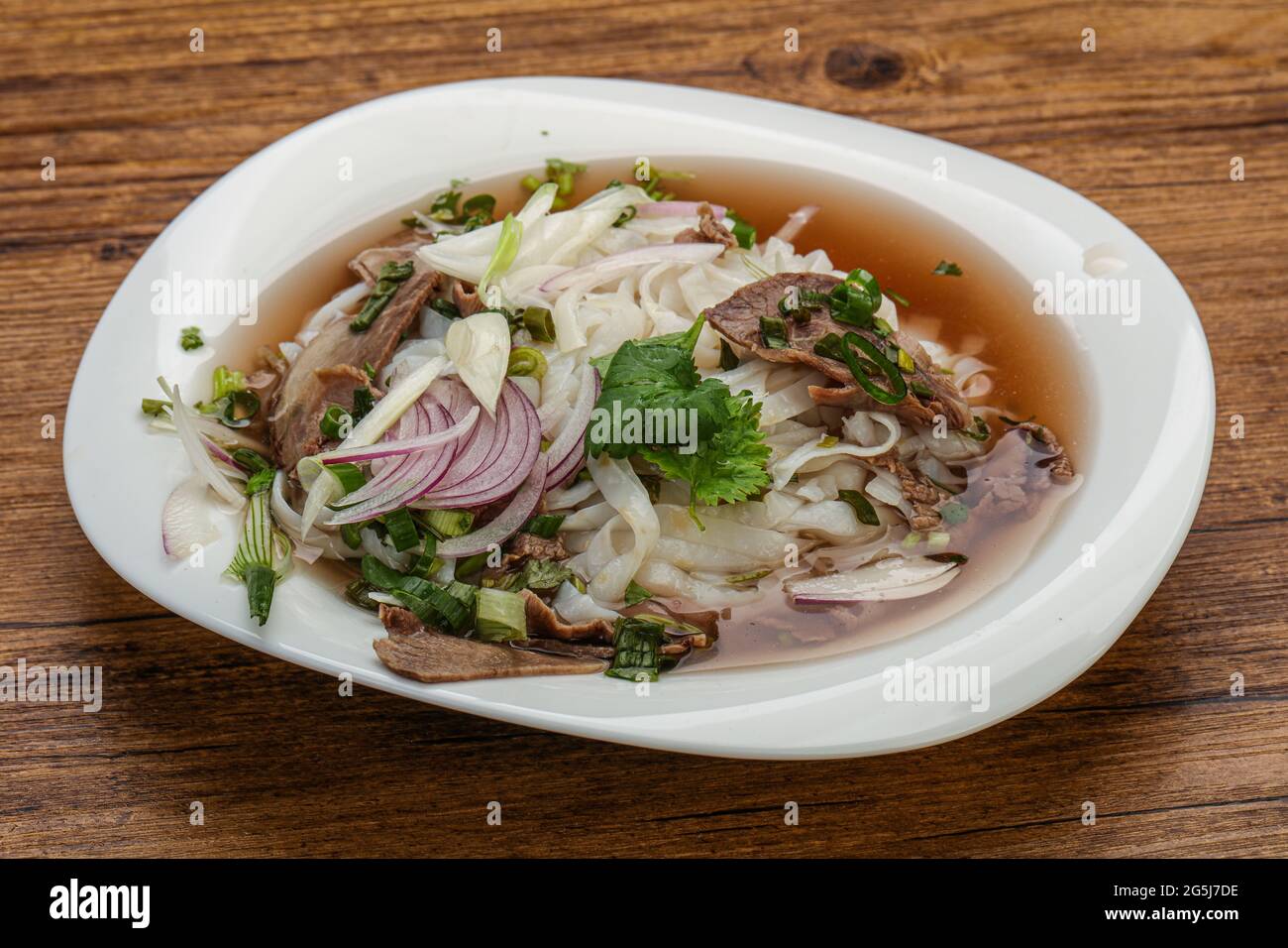 Vietnamese cuisine - beef Pho Bo soup Stock Photo - Alamy