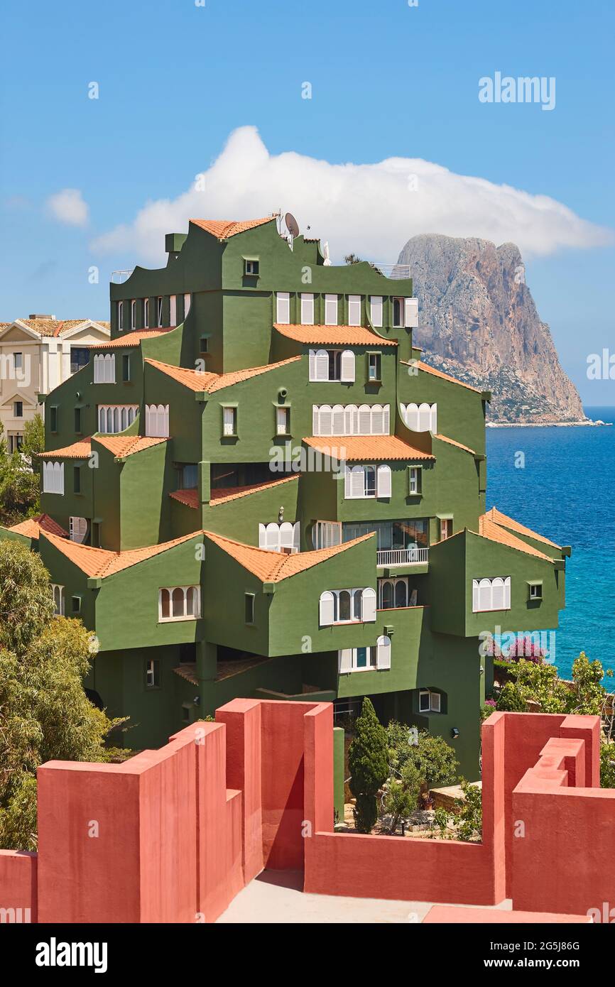 Mediterranean coast in Calpe. La manzanera cove. Xanadu. Alicante ...