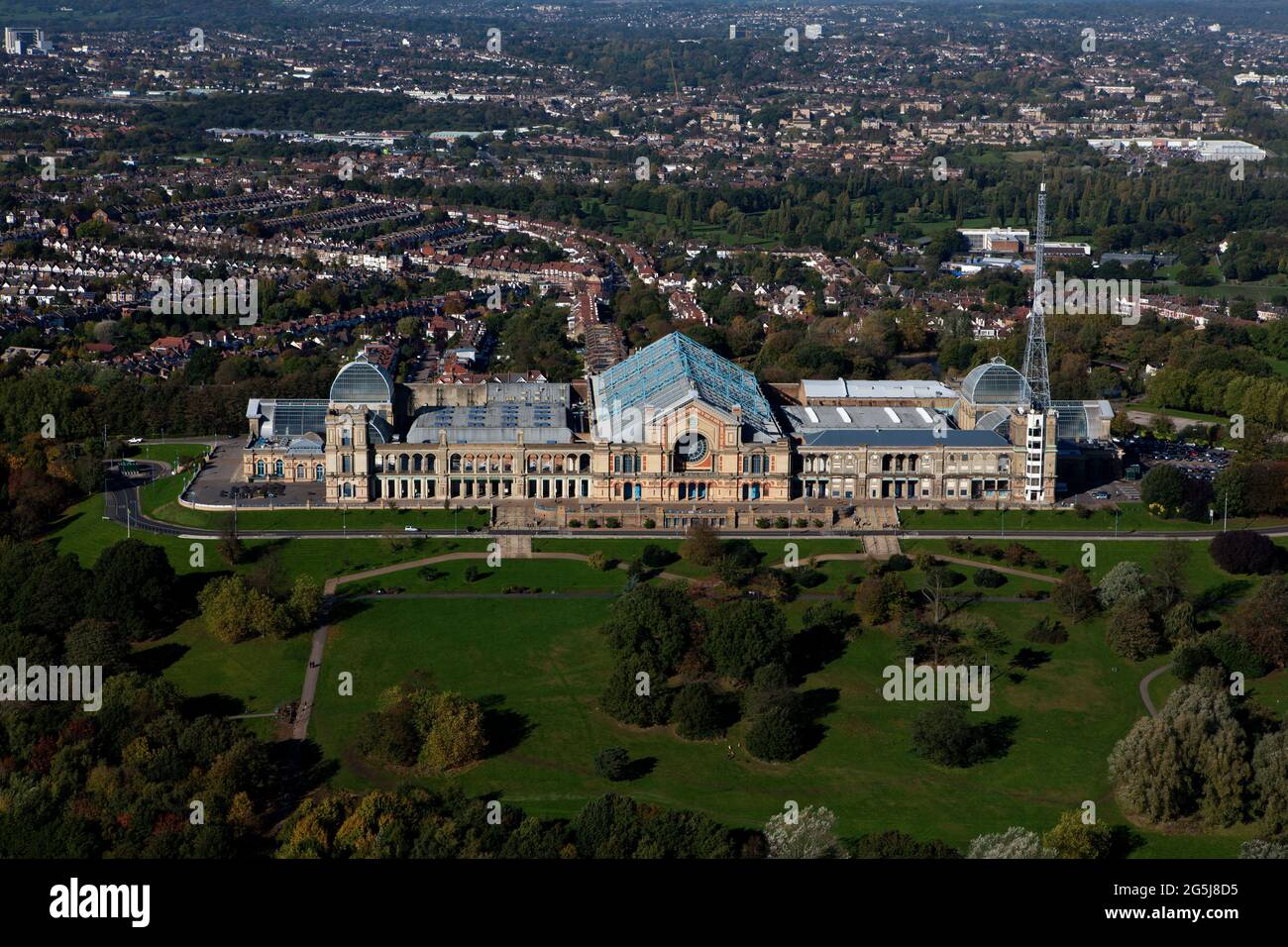 Aerial view of alexandra palace hi-res stock photography and images - Alamy