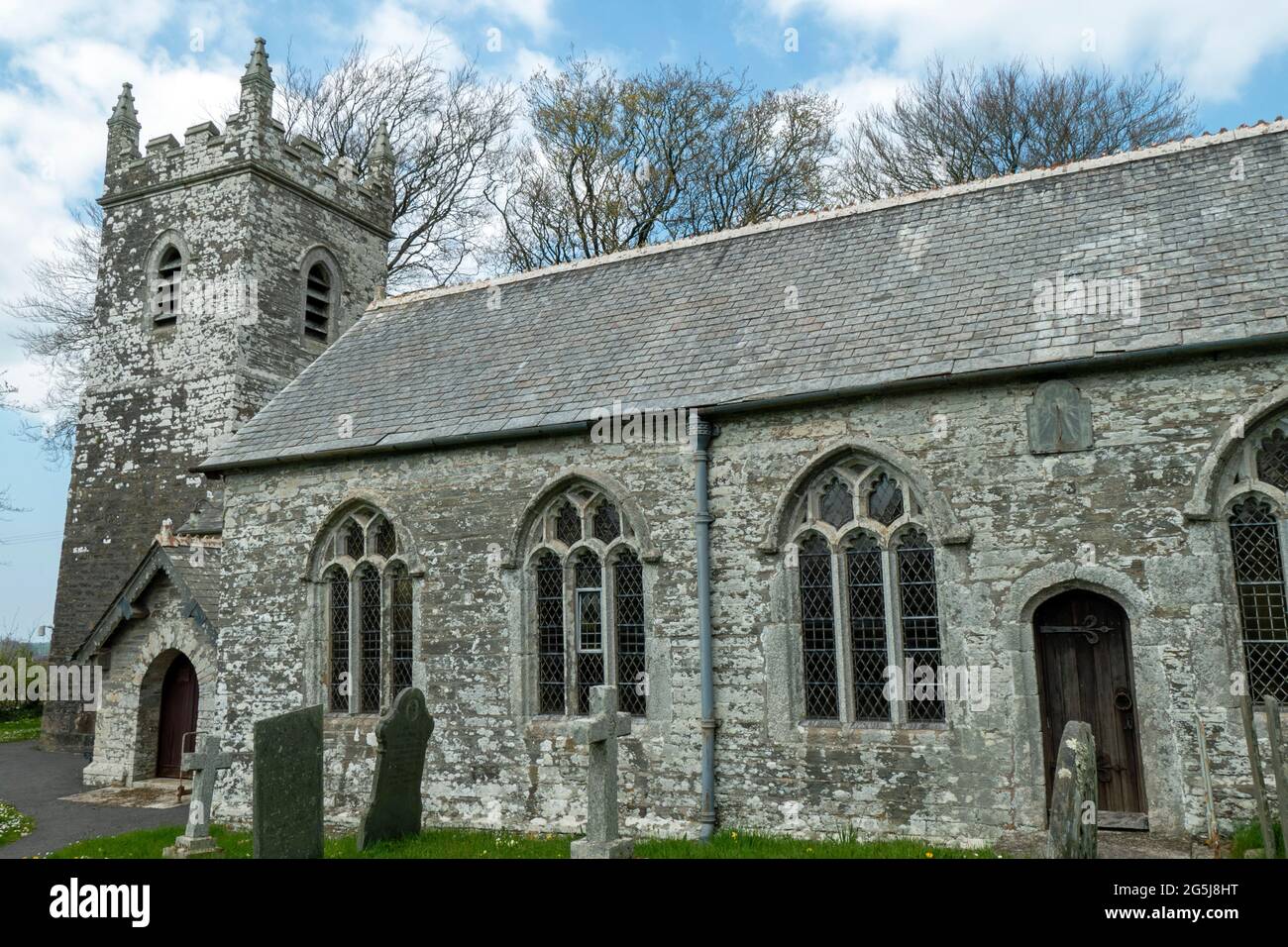 Helland Church, Cornwall Stock Photo - Alamy