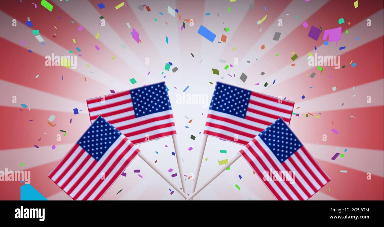 Animation confetti falling over christmas hi-res stock photography and ...