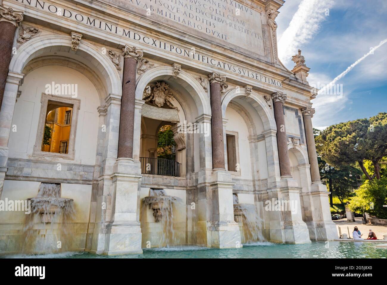 May 9, 2021 - Rome, Lazio, Italy - The Fontana dell'Acqua Paola also ...