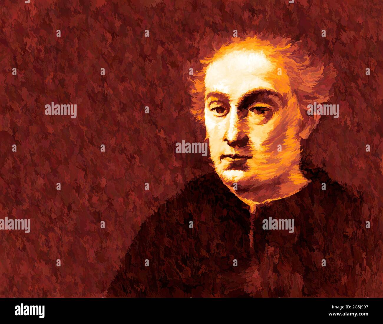 Christopher Columbus, 1451 - 1506, Italian navigator, digitally edited ...