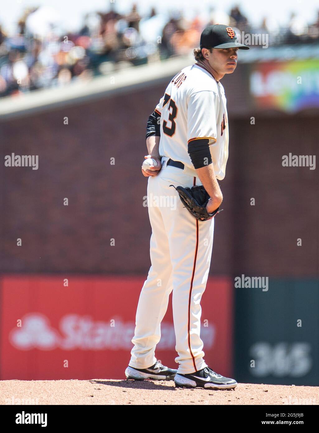 June 27 2021 San Francisco CA, U.S.A. San Francisco Giants starting ...