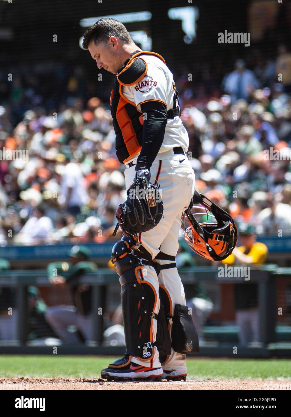 June 27 2021 San Francisco CA, U.S.A. San Francisco Giants catcher ...