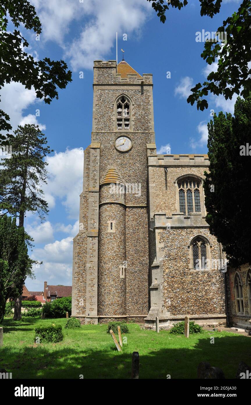 St Andrew's Church, Isleham, Cambridgeshire, England, UK Stock Photo ...