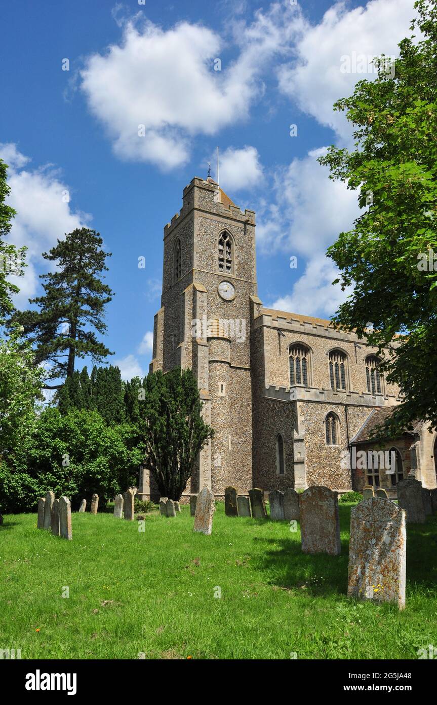 St Andrew's Church, Isleham, Cambridgeshire, England, UK Stock Photo ...