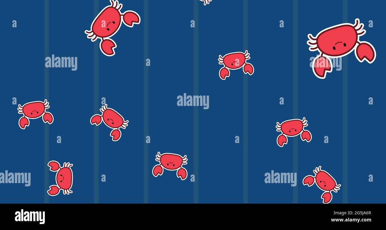 Red and blue crabs hi-res stock photography and images - Alamy