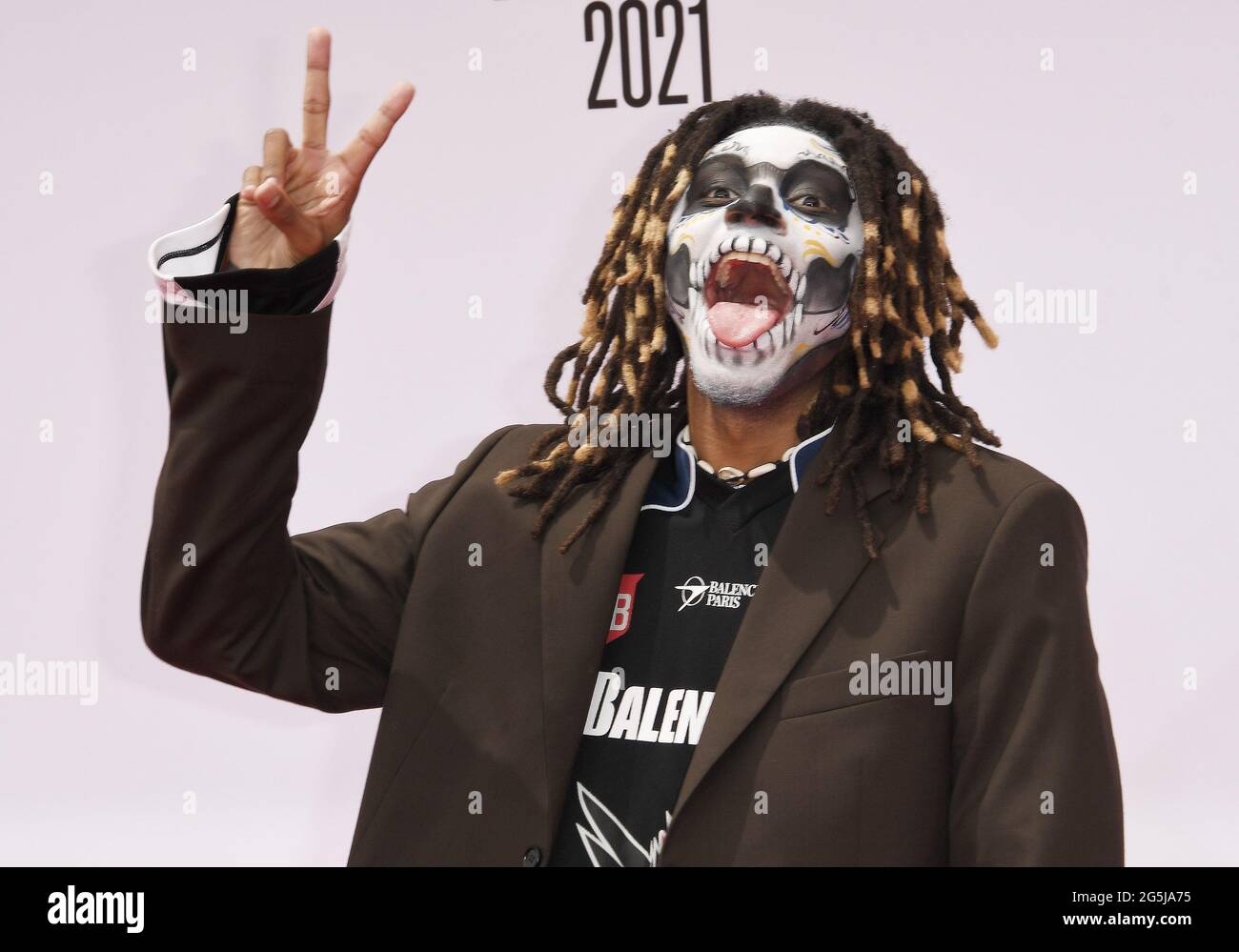 Los Angeles, USA. 27th June, 2021. Note Marcato arrives at the BET ...