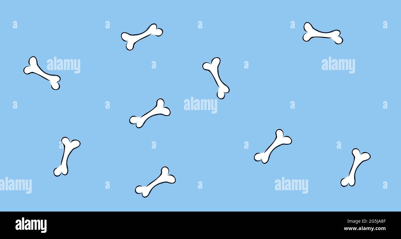 Blue Dog Bone Wallpaper