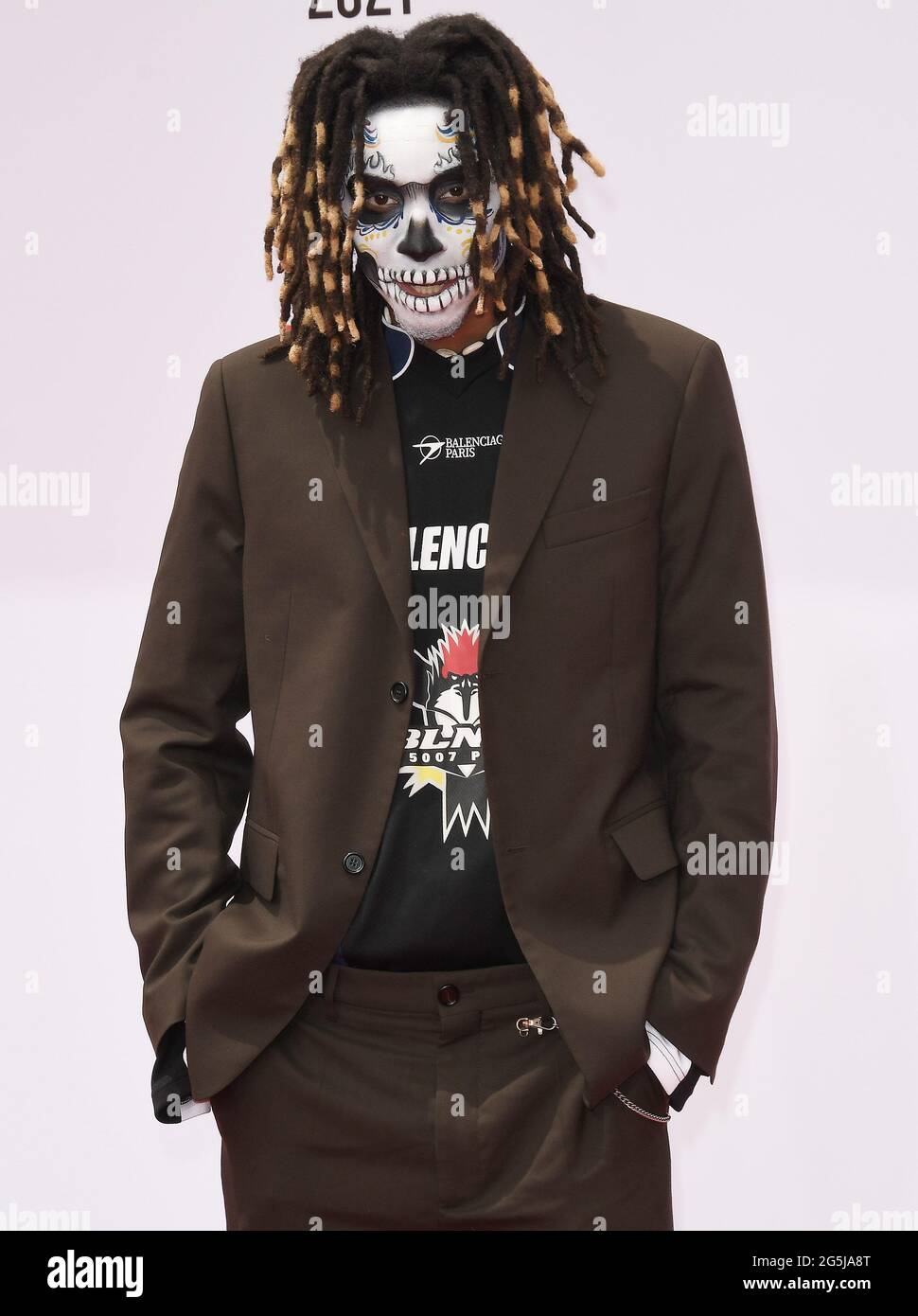 Los Angeles, USA. 27th June, 2021. Note Marcato arrives at the BET ...