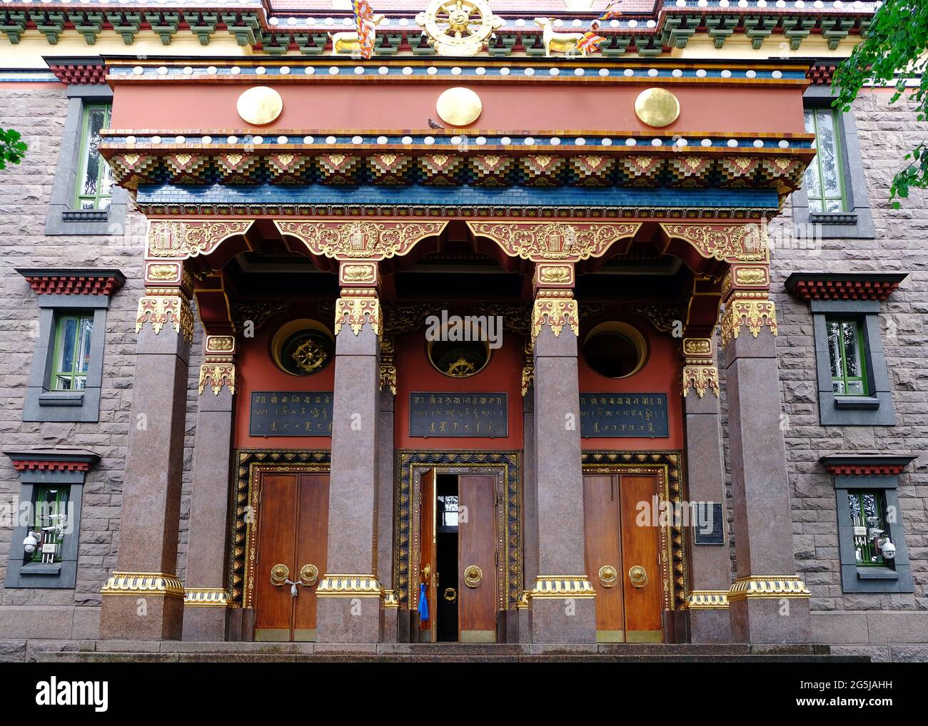 The oldest Buddhist temple of ancient architecture in St. Petersburg. A ...