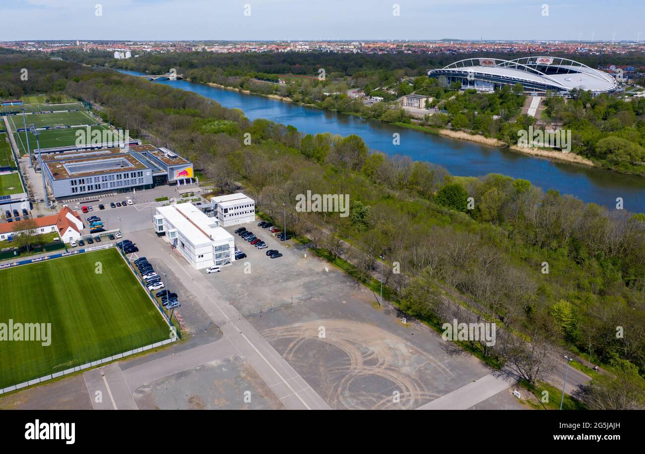 Leipzig, Germany. 10th May, 2021. The RB Leipzig training centre with ...