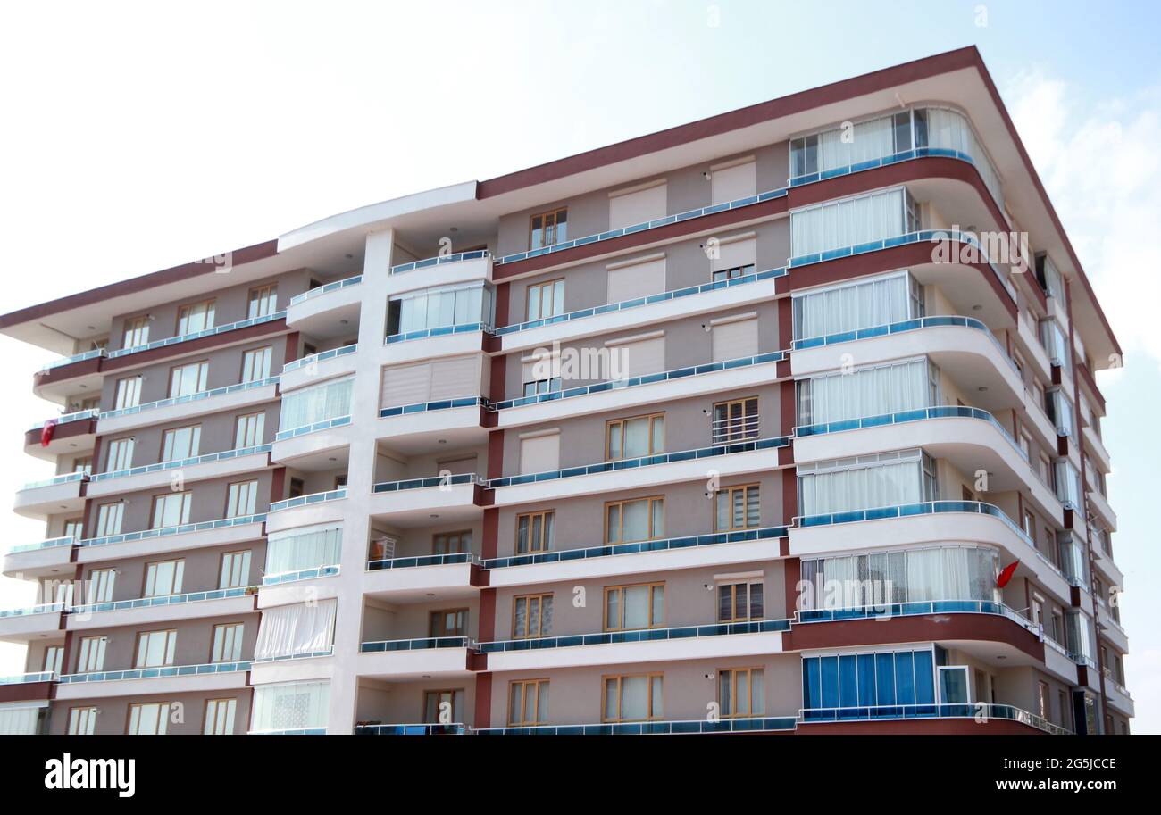 New and modern apartment blocks Stock Photo - Alamy