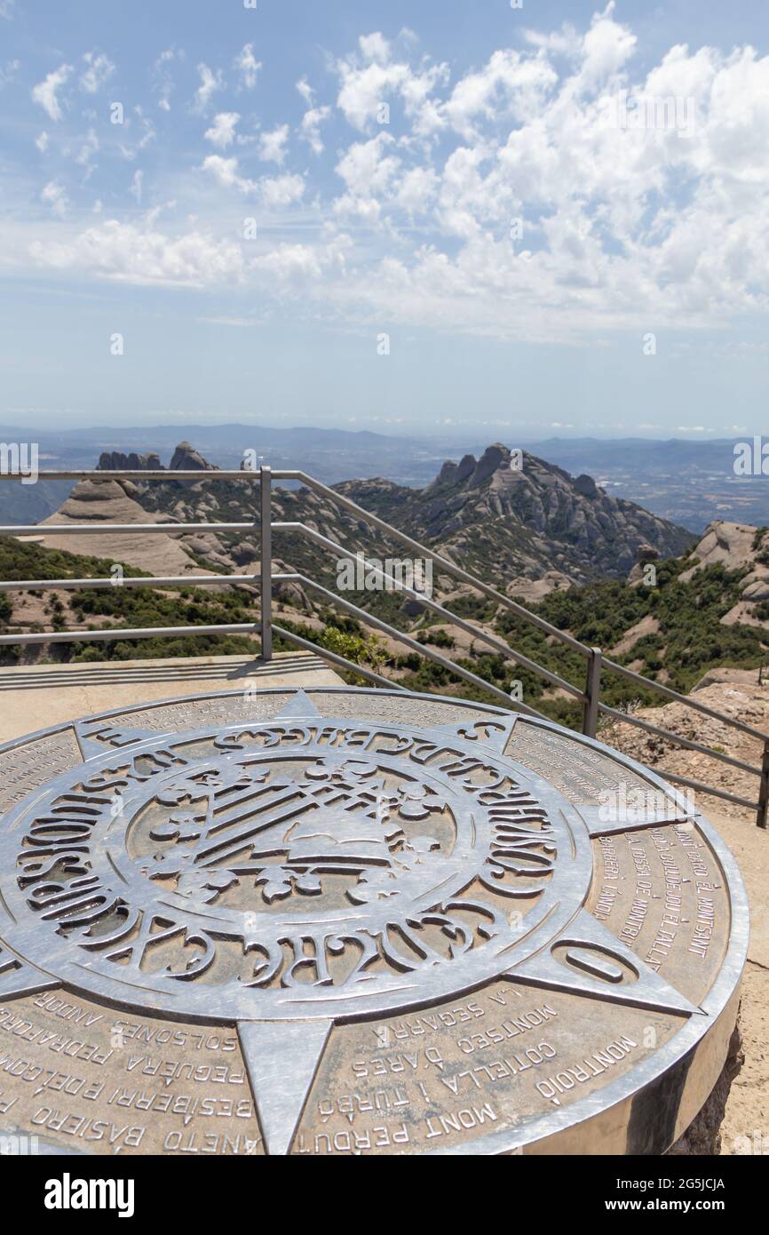 Panoramic view famous montserrat mountains hi-res stock photography and ...