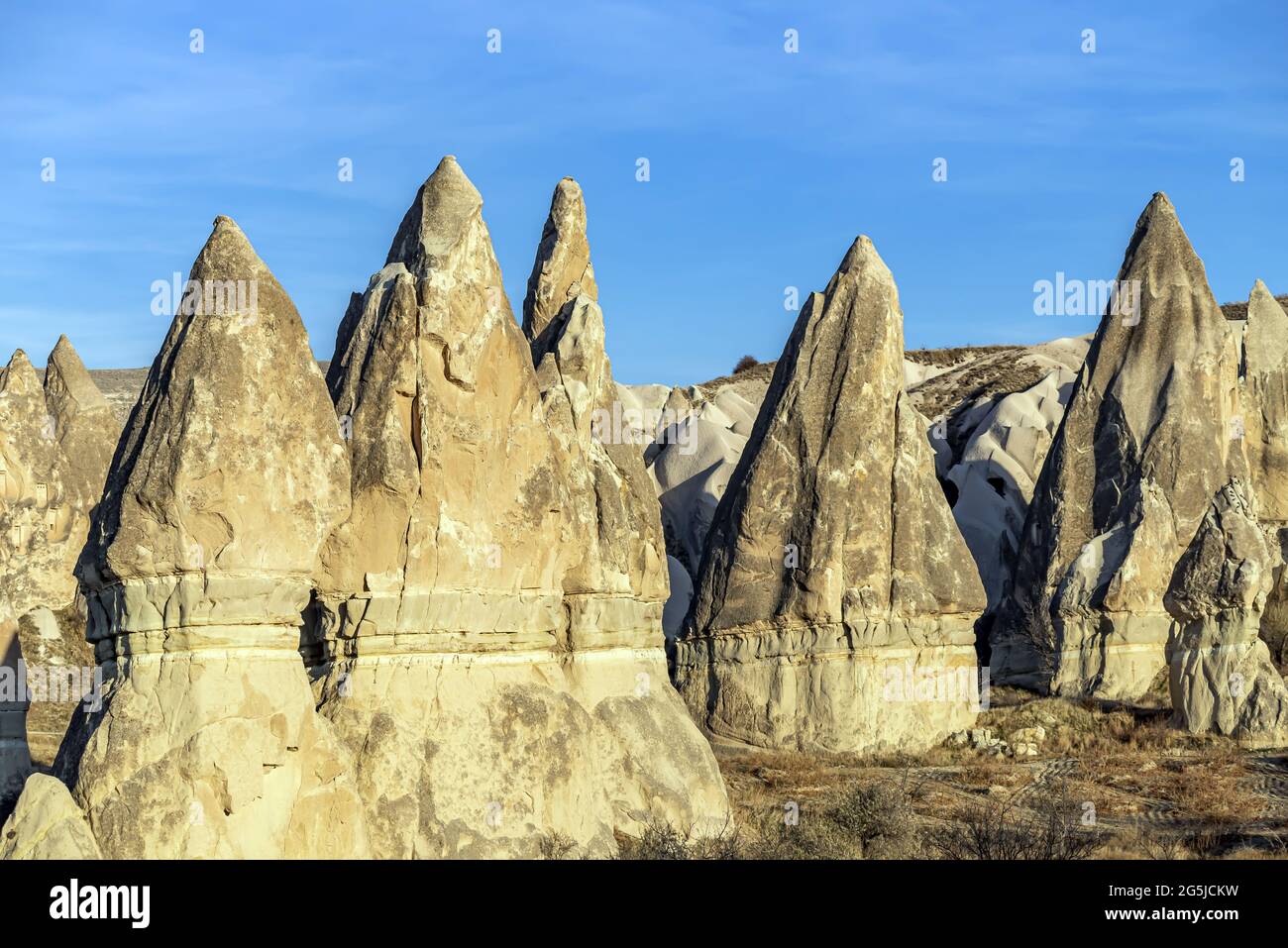 Historic Fairy Chimney formations in Cappadocia, Turkey Stock Photo - Alamy