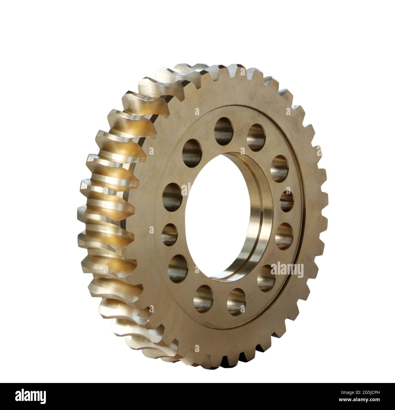 Gear wheel on a white background Stock Photo - Alamy