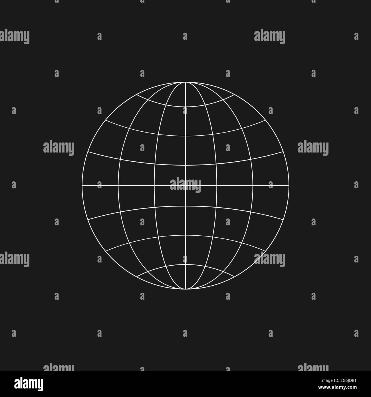 Retrofuturistic planet icon. Cyberpunk geometry of planet. Digital ...
