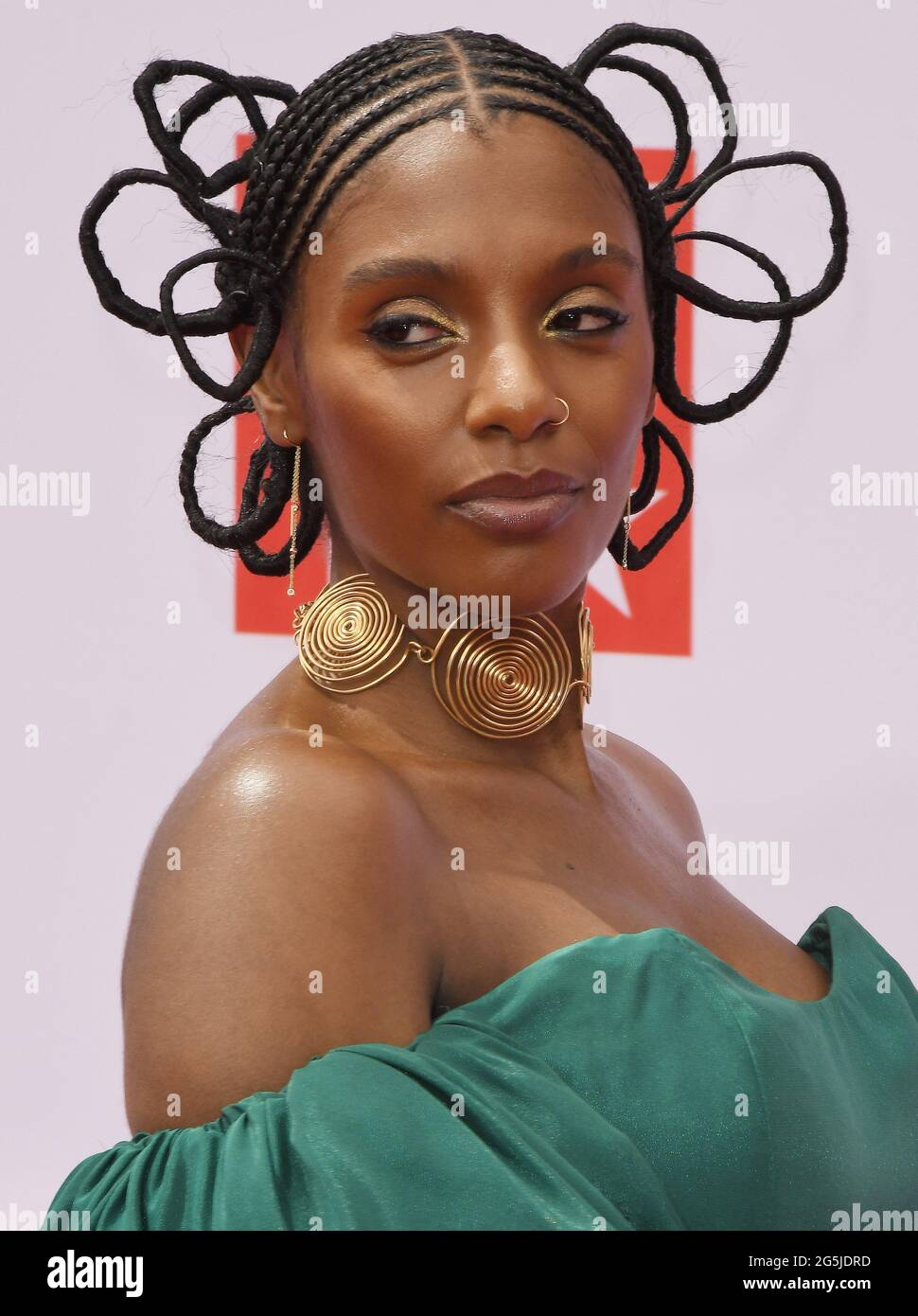 Mereba arrives at the BET Awards 2021 held at the Microsoft Theater in ...