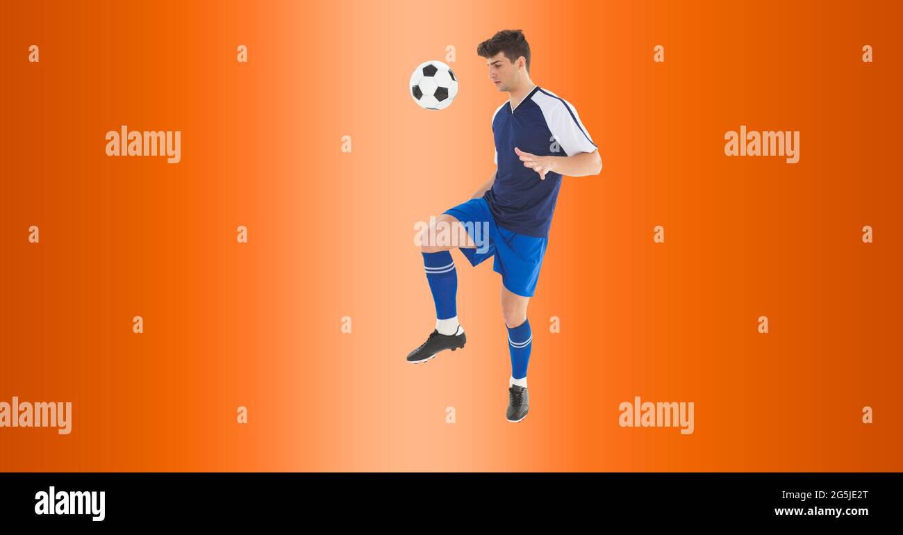 Football kicking action hi-res stock photography and images - Alamy