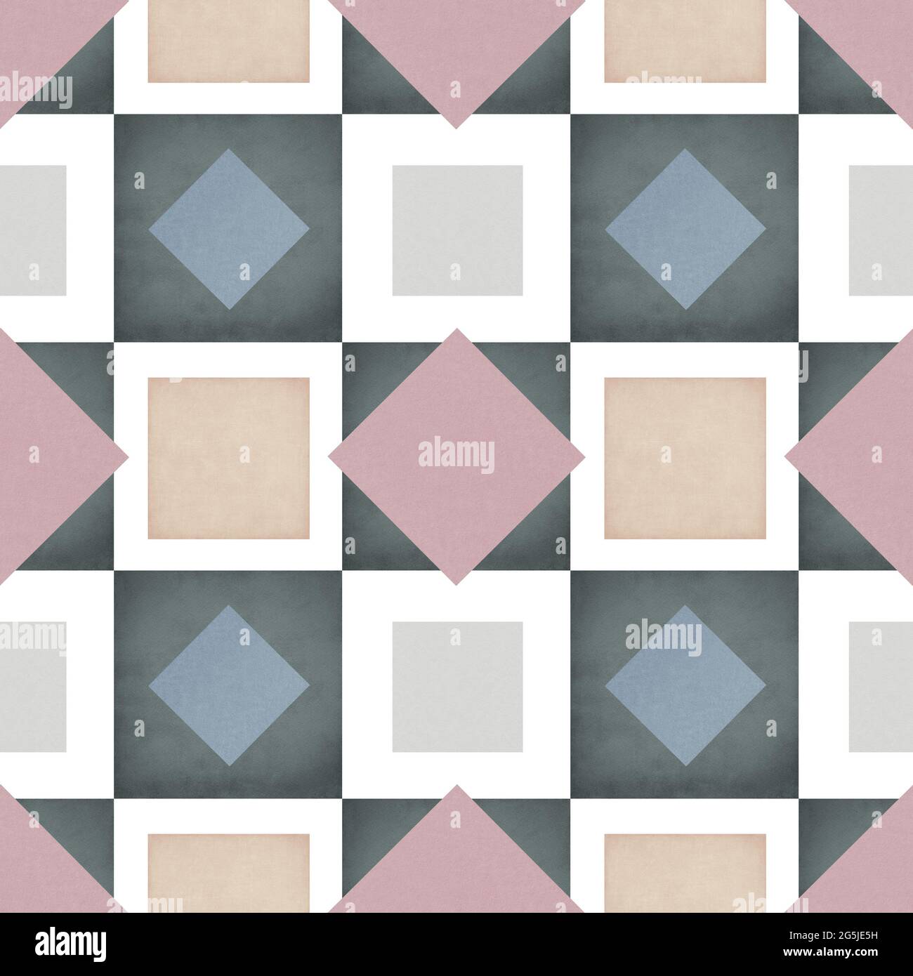 geometric seamless pattern of multicolored squares and rhombuses in ...