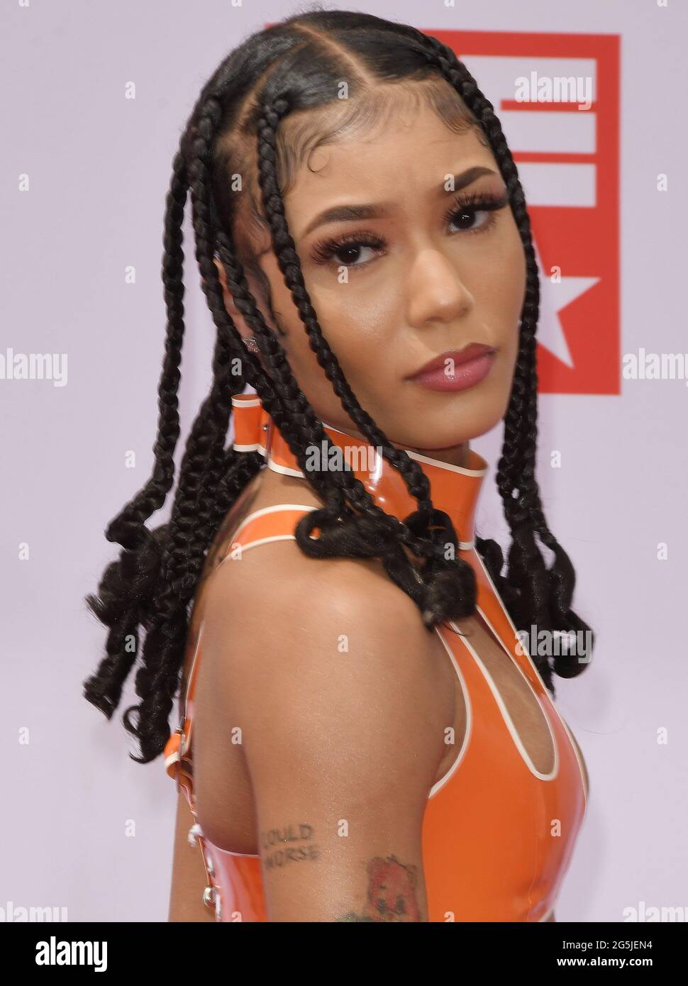 Coi Leray Arrives At The Bet Awards 2021 Held At The Microsoft Theater