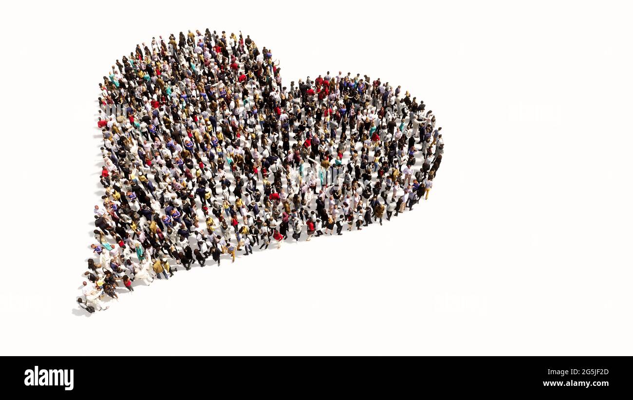 Large group people forming shape hi-res stock photography and images ...