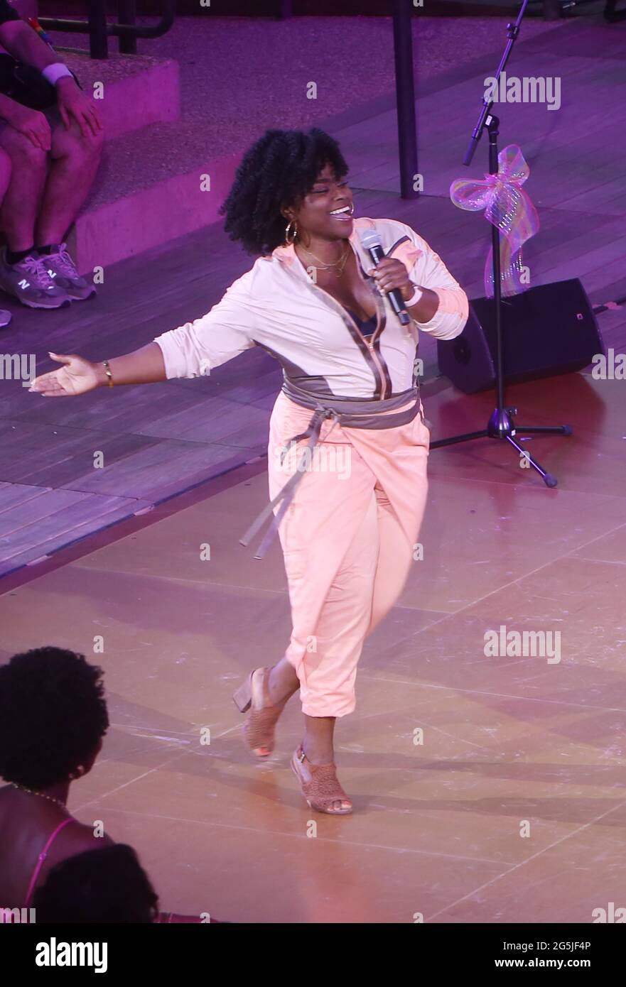 NEW YORK, NY- JUNE 27: Stacey Sargeant on stage during Tina Landau and ...
