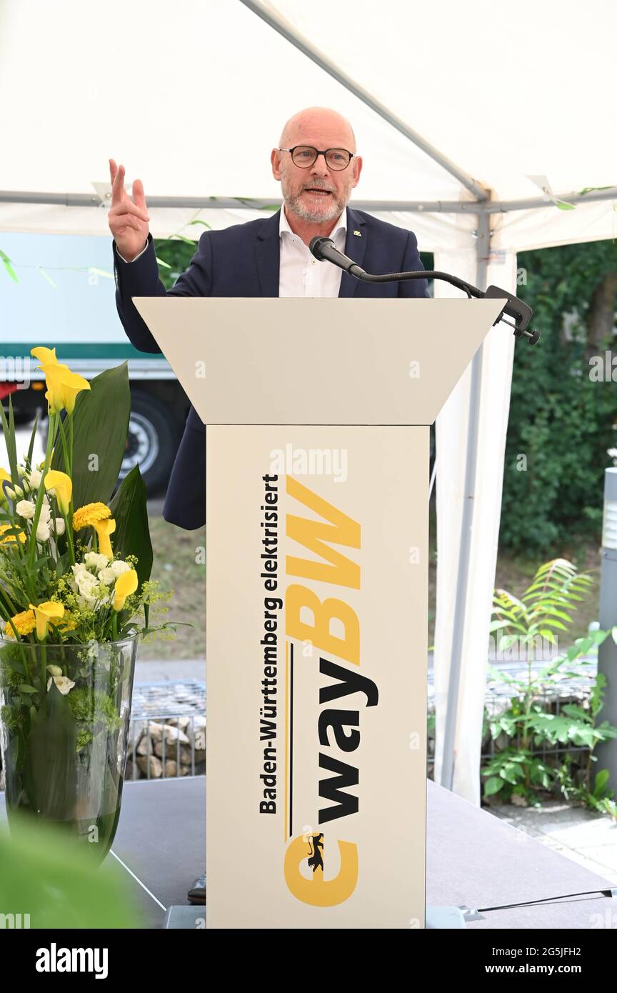 Gaggenau, Germany. 28th June, 2021. Winfried Hermann (Bündnis 90/ Die ...