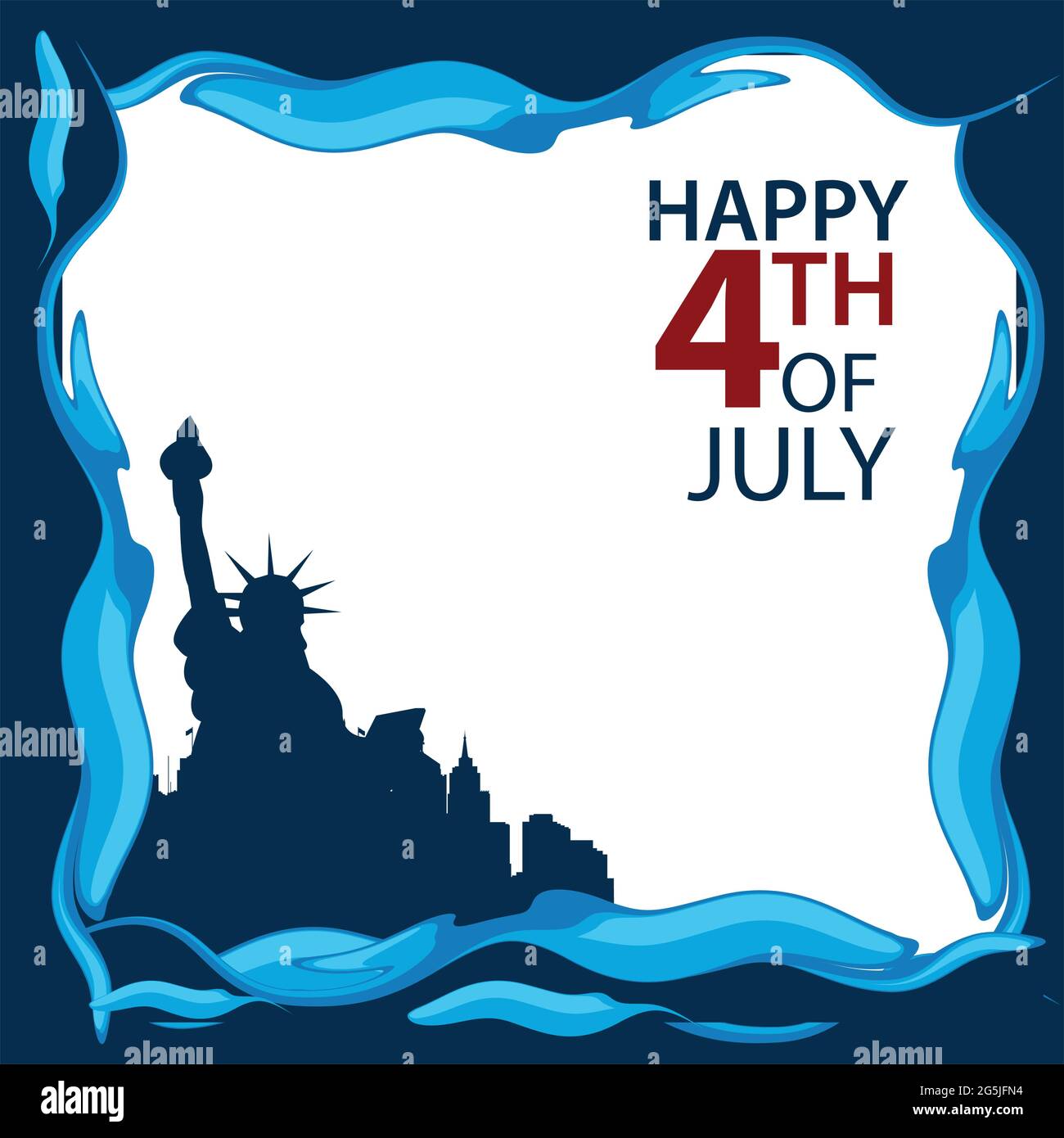 Vector illustration. background American independence day of July 4 ...