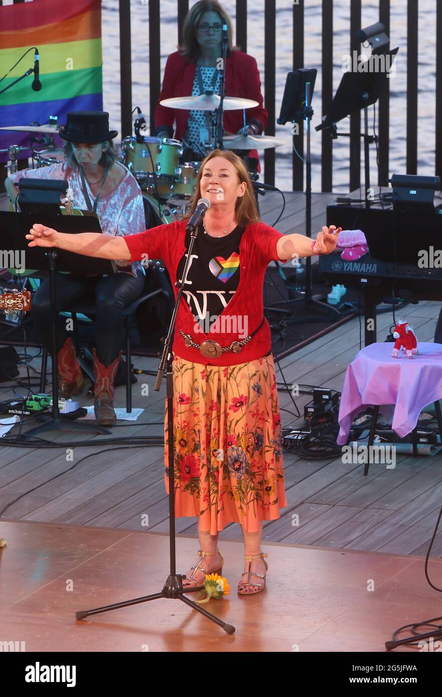 New York, NY, USA. 27th June, 2021. Jessica Molaskey on stage during ...