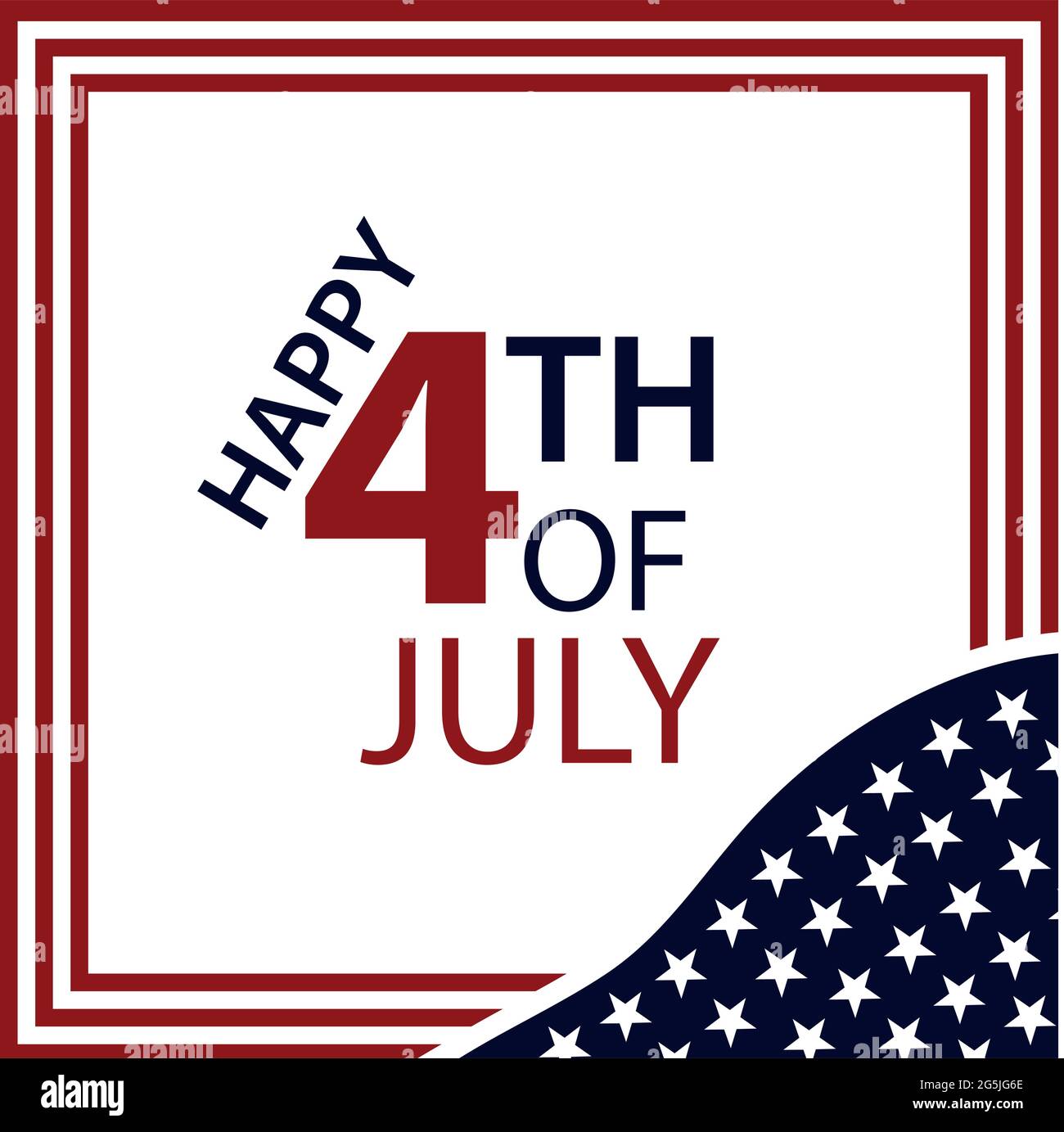 Vector illustration. background American independence day of July 4 ...