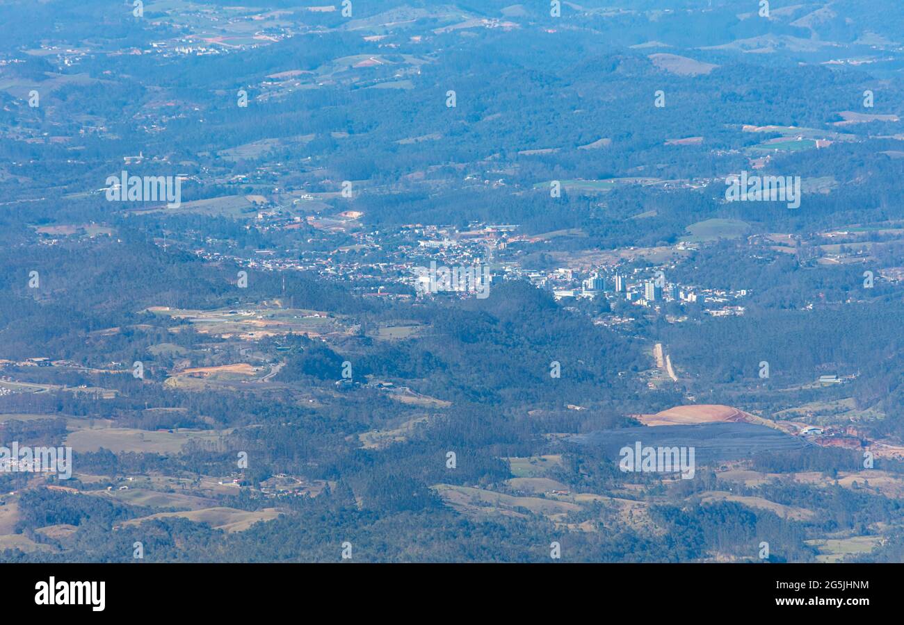 Aerial shot of a rural area in Brazil Stock Photo - Alamy