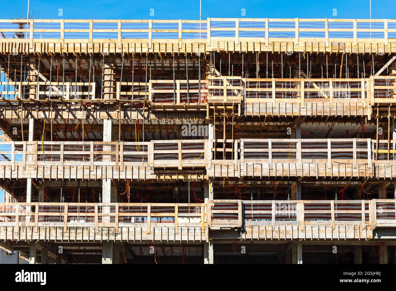 Building carcass in the construction site Stock Photo - Alamy