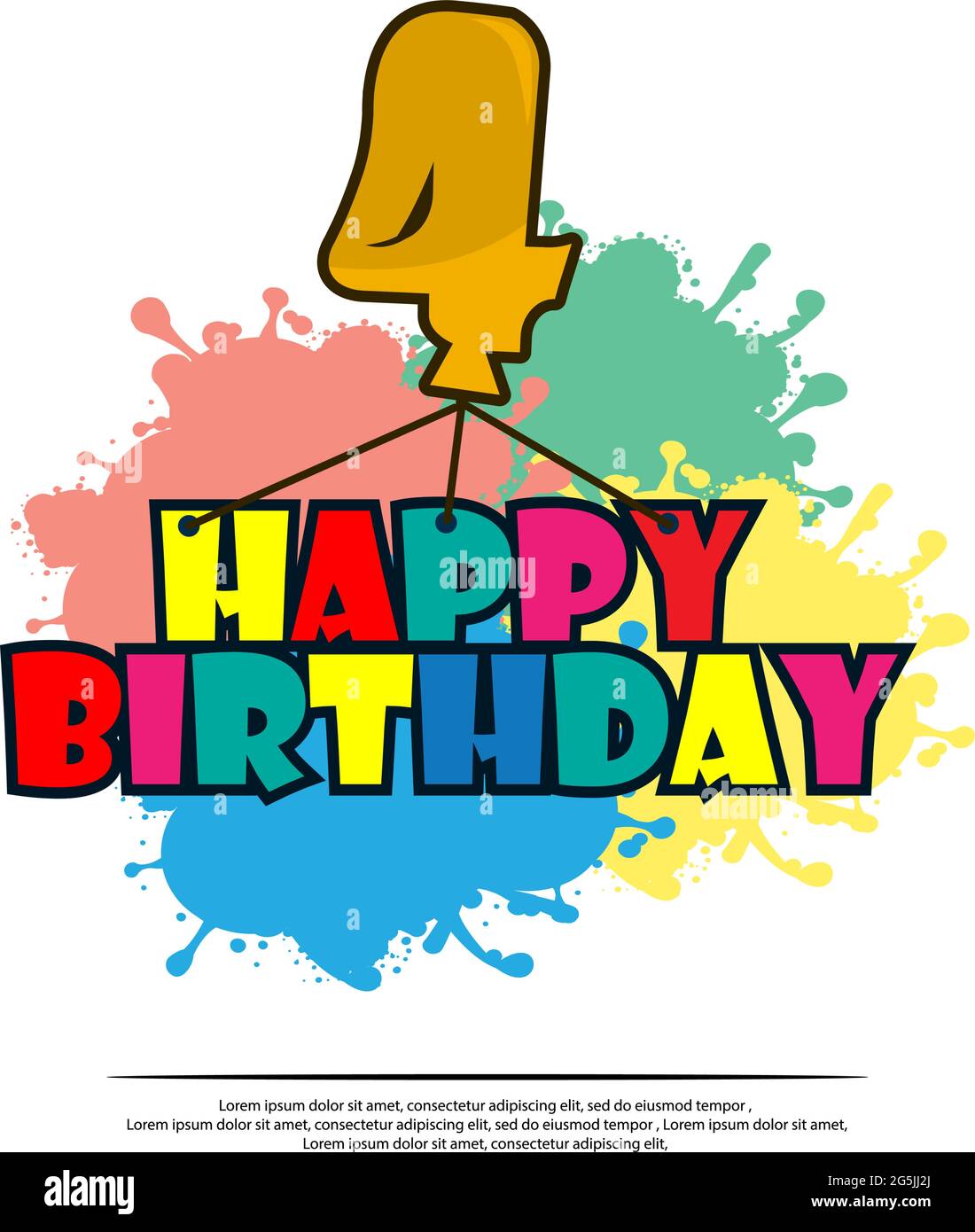 Child about 4 years Stock Vector Images - Alamy