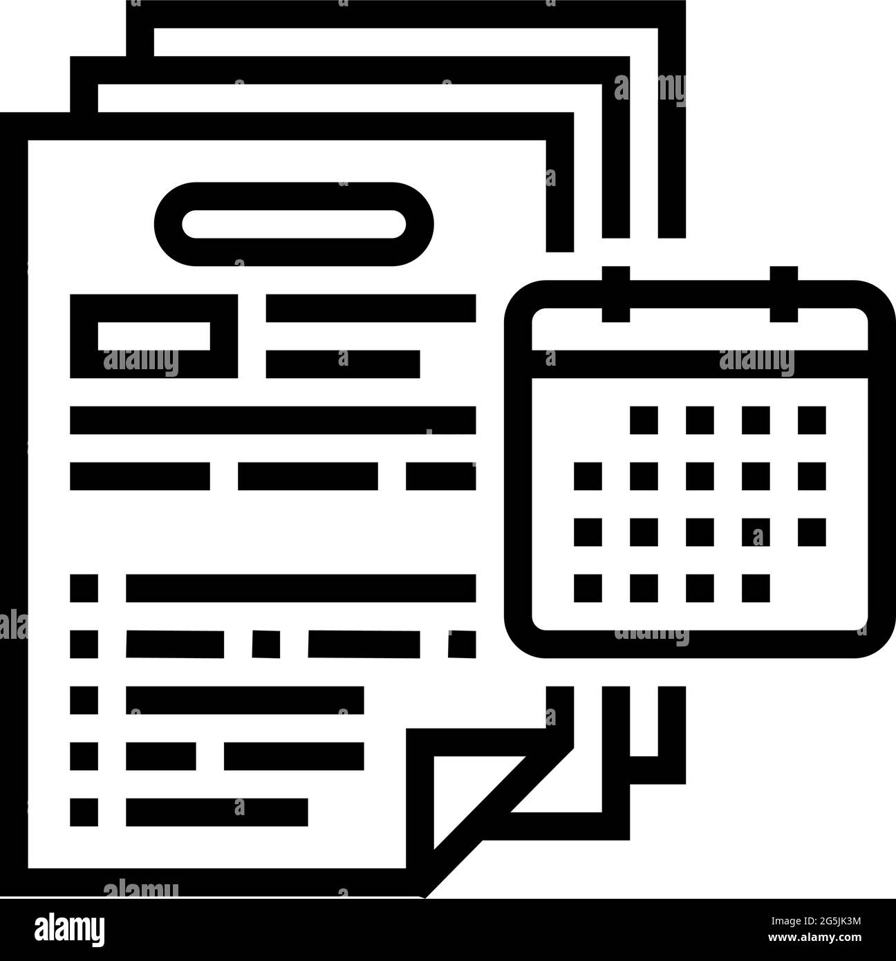 audit of annual and consolidated financial statements line icon vector ...