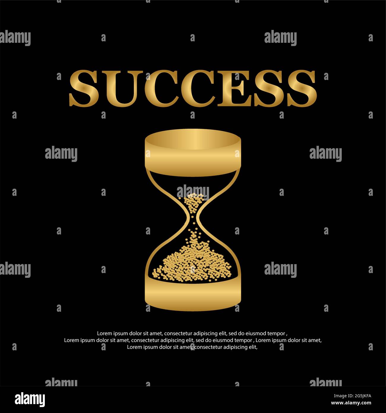 Success illustration template design for web, Creative poster, booklet ...