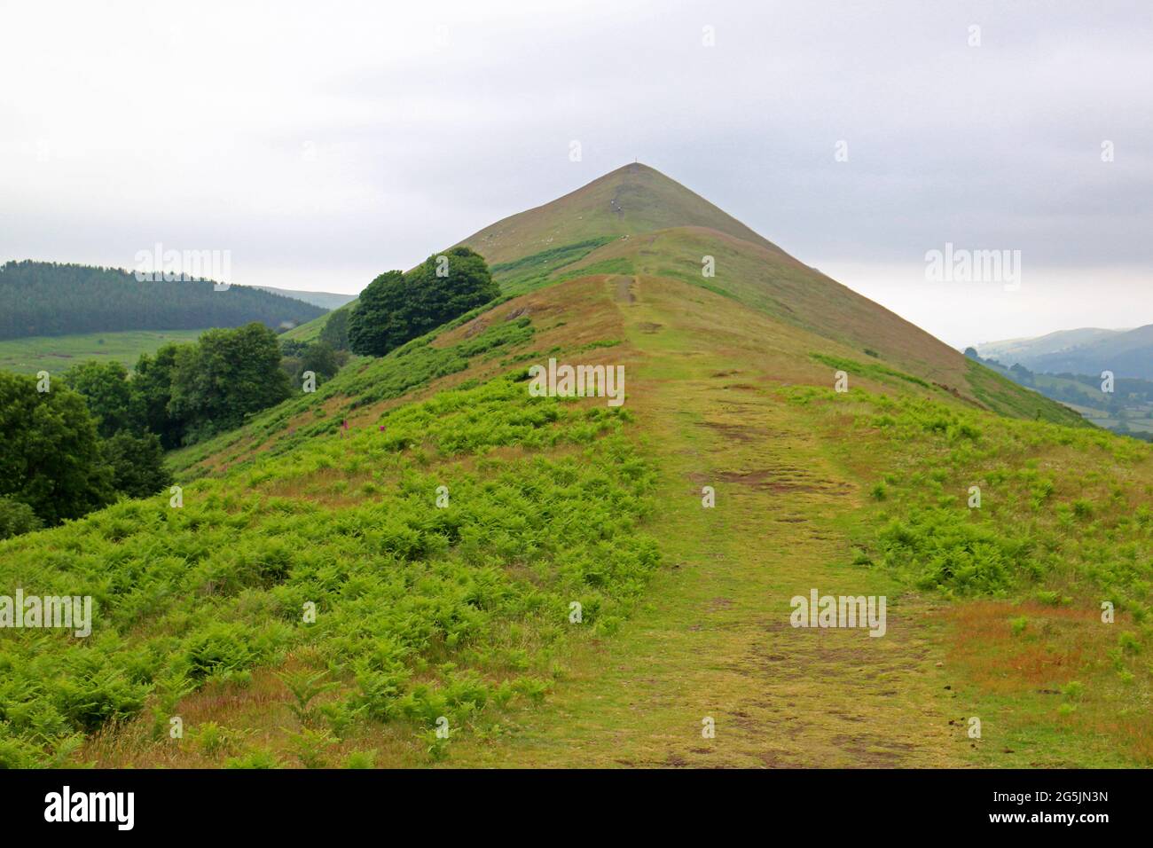 The Lawley ridge path, Shropshire Stock Photo - Alamy