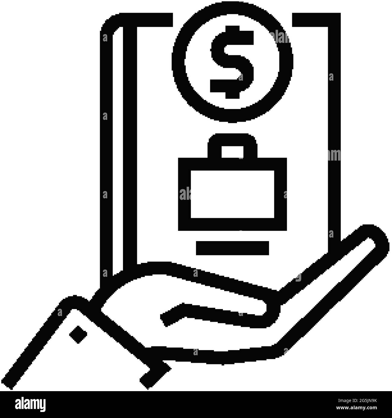 comprehensive business training program line icon vector illustration ...
