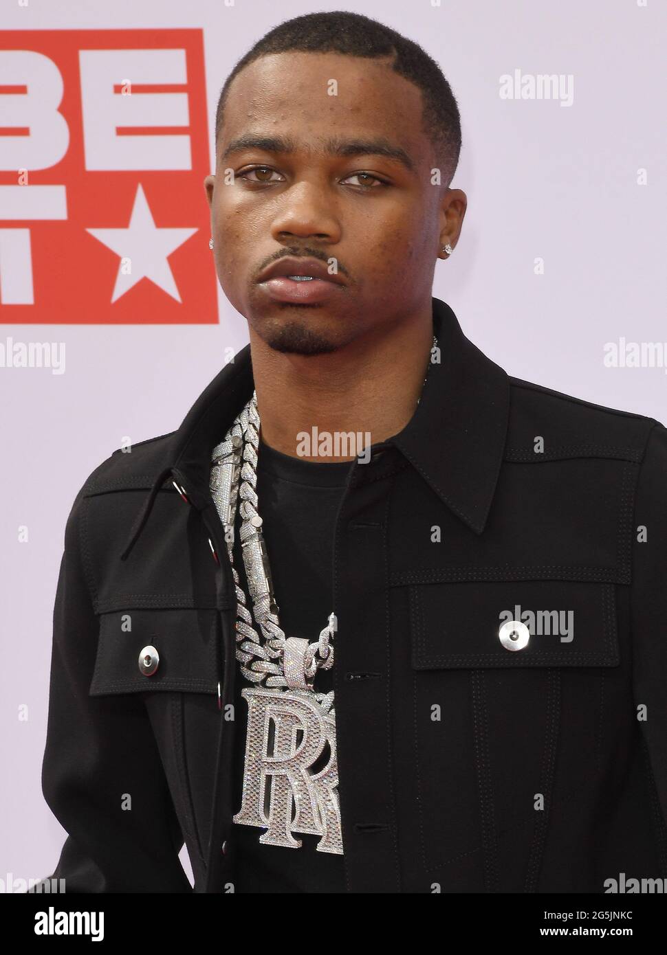 Los Angeles, USA. 27th June, 2021. Roddy Ricch arrives at the BET ...