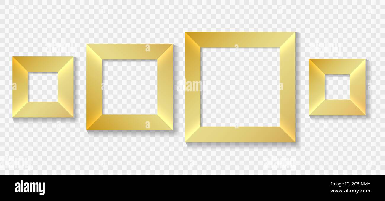 Blank mirror vintage golden Stock Vector Images - Alamy