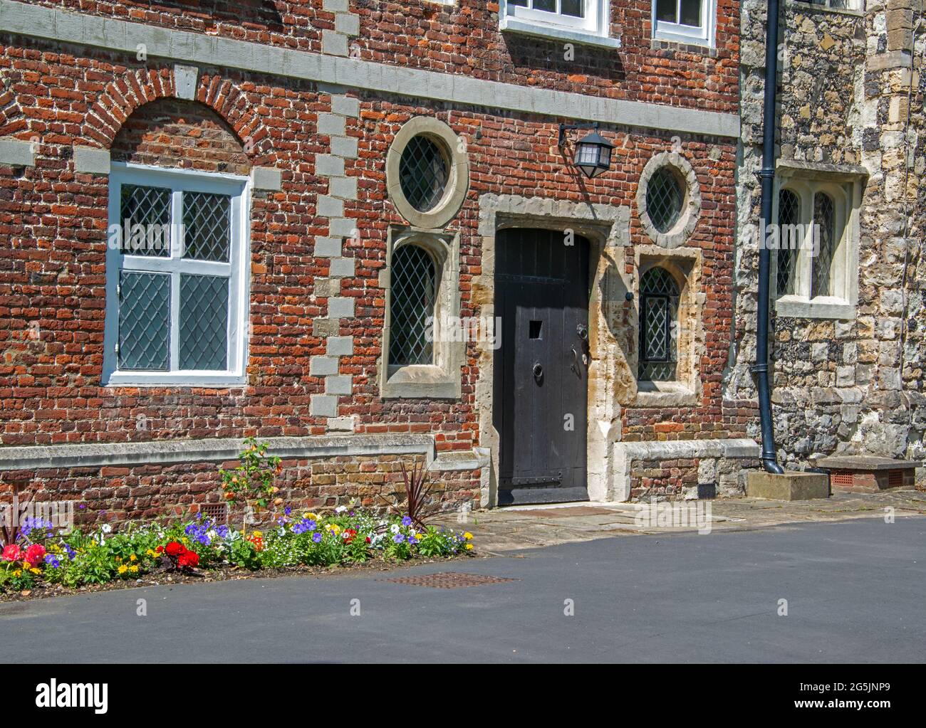 Entrance door to the Museum at Hall Place, Bexley, Kent Stock Photo - Alamy