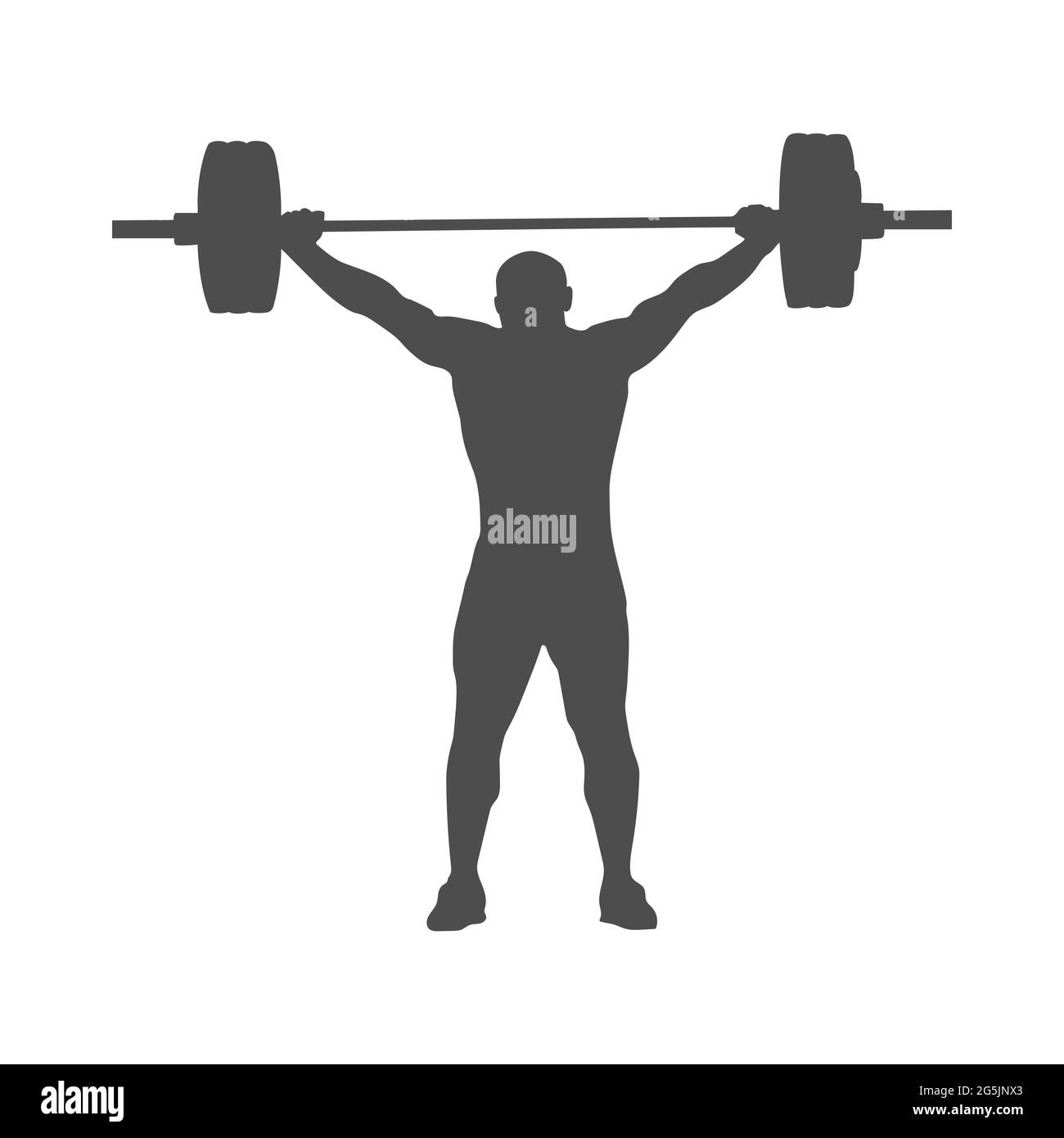 Empty Barbell Silhouette