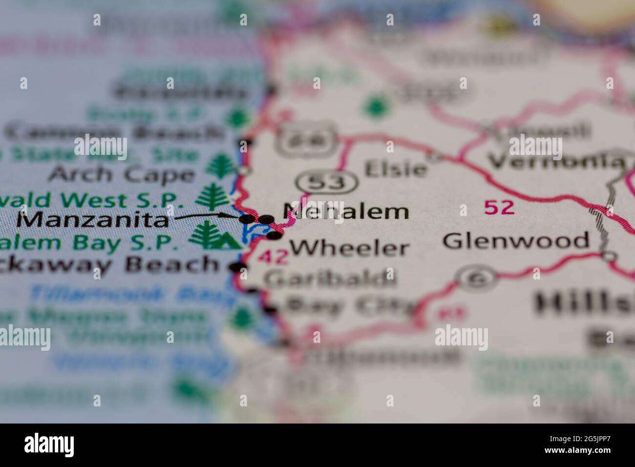 Map of nehalem hi-res stock photography and images - Alamy