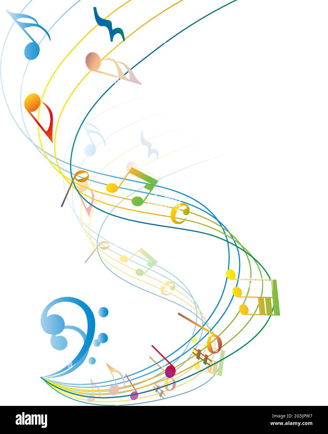 Colorful Music Note Designs
