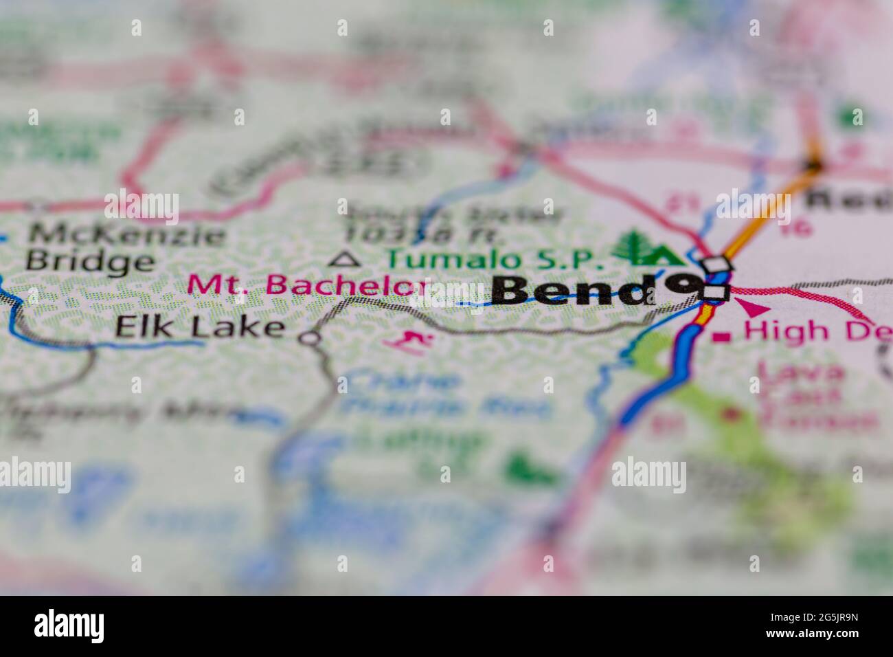 Bend oregon on a map hi-res stock photography and images - Alamy