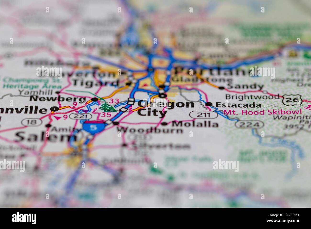 Large Detailed Roads And Highways Map Of Oregon State With All Cities