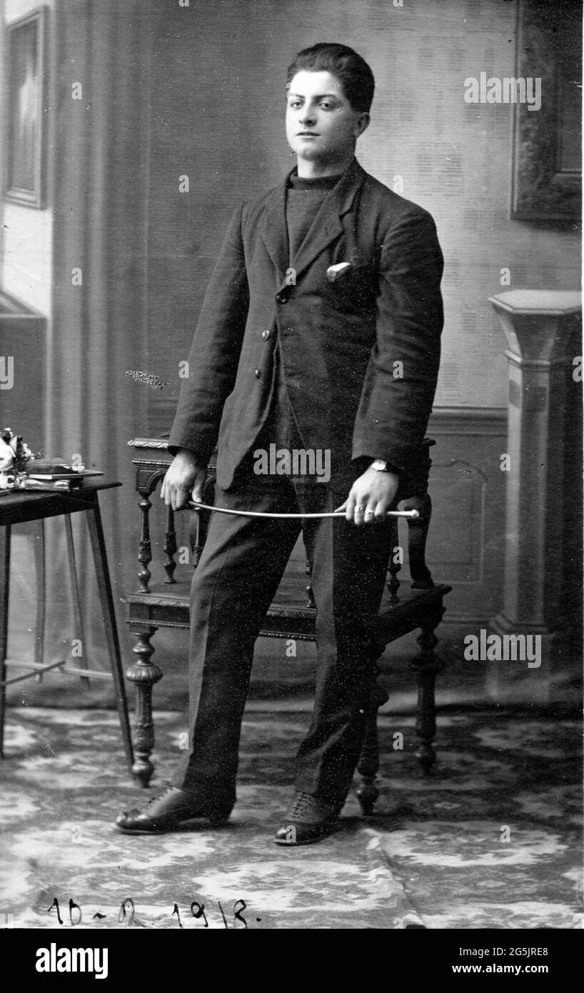 Italian young man Black and White Stock Photos & Images - Alamy