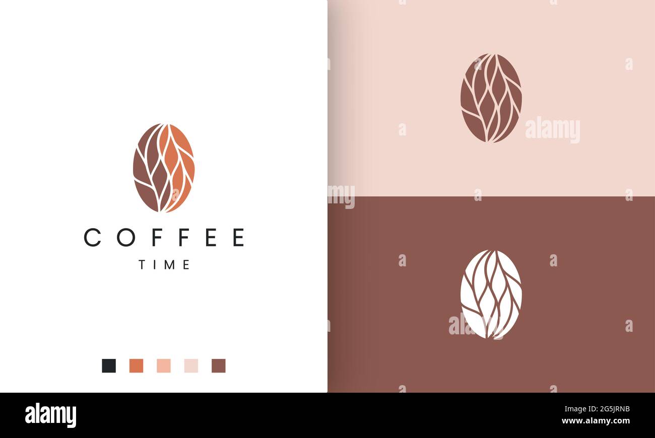 abstract coffee logo in modern and unique shape Stock Vector Image ...
