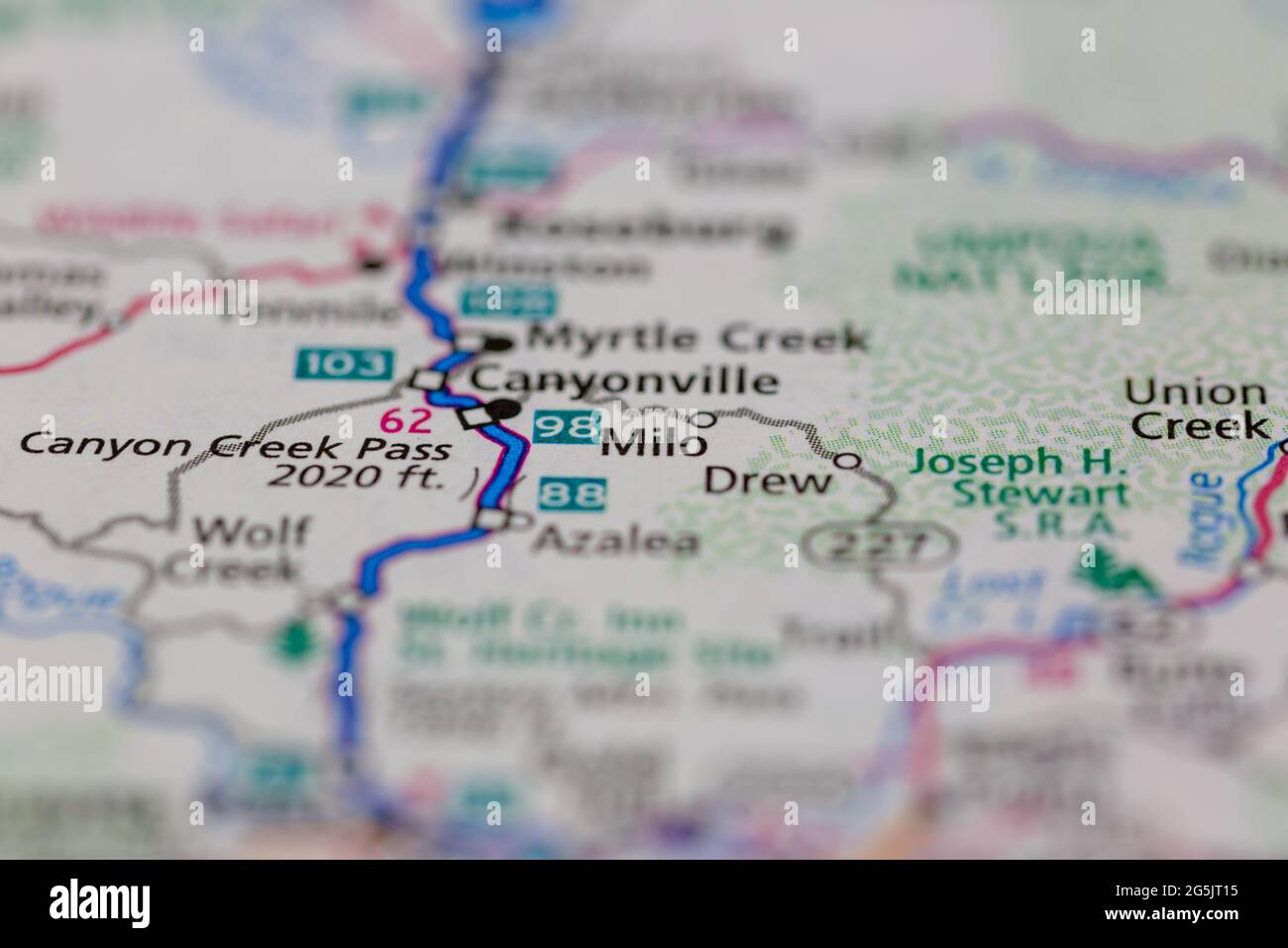 Milo oregon map hi-res stock photography and images - Alamy